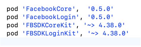 facebook login doesn t work in swift 4 2 version of library · issue