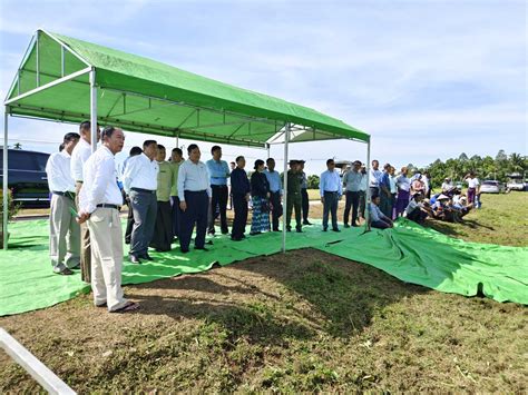 တနင်္သာရီတိုင်းဒေသကြီး အစိုးရအဖွဲ့ဝန်ကြီးချုပ် ဦးမြတ်ကို မြိတ်မြို့ မိုးစပါးစံပြကွက်ရိတ်သိမ်းပွဲ