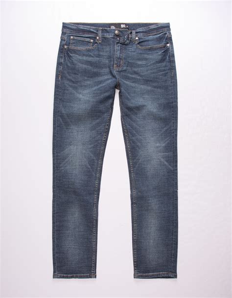 Rsq London Skinny Medium Wash Mens Vintage Flex Jeans Medium Wash