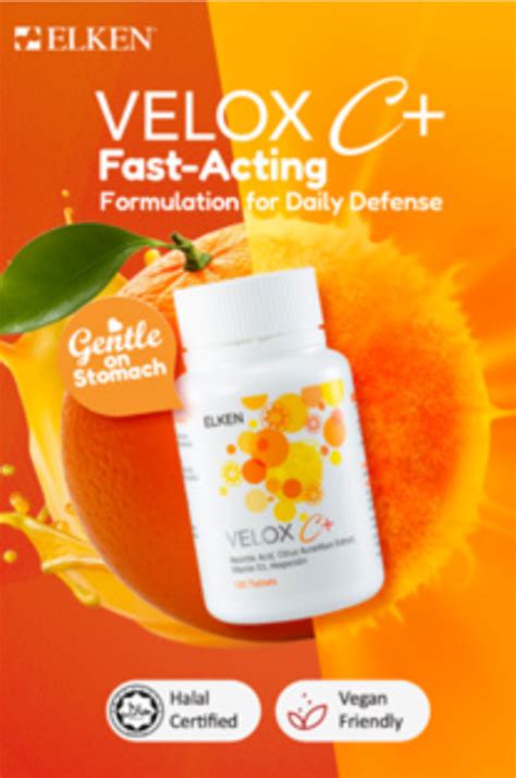 100 Original New Version Elken Velox C 45 Tablets Fast Shipping Ready Stock Available