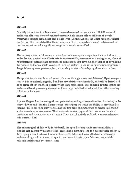 script for defence pdf skin cancer cancer