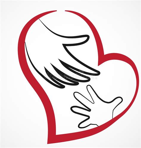 Helping Hand Heart Stock Illustrations 3802 Helping Hand Heart Stock