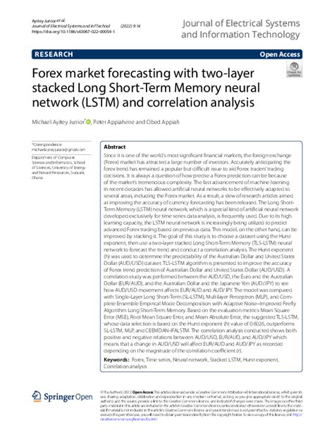 Pdf Forex Market Forecasting With Two Layer Stacked Long Short Term