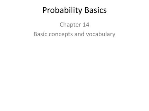 PPT Probability Basics PowerPoint Presentation Free Download ID
