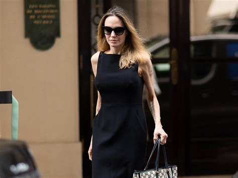 Angelina Jolies Exquisite Embrace Of Autumn Elegance The Ballet Flat