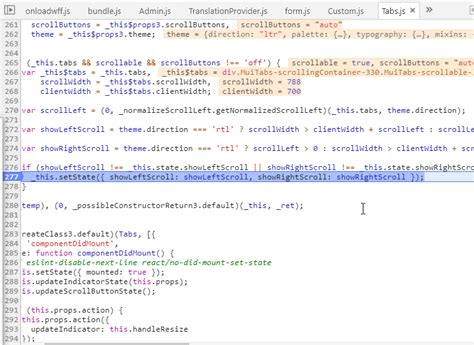 Tabs Bug Endless Update State In Updatescrollbuttonstate · Issue