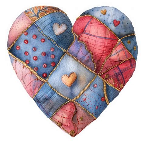 65000 Patchwork Heart Pictures