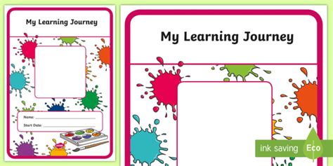 Eyfs My Learning Journey Front Cover Plain Class Management