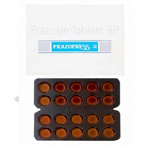 Prazopress Prazosin Tablet Sun Pharmaceutical Industries Ltd At ₹ 60
