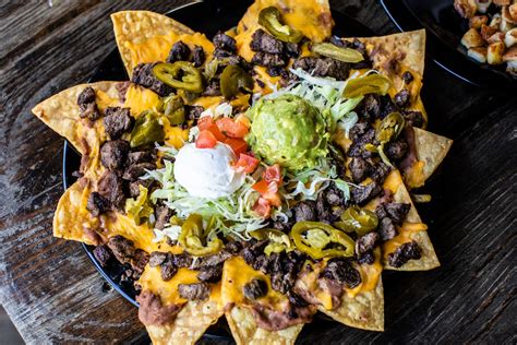 Fajita Chicken Or Beef Nachos Menu Taco Xpress Mexican Restaurant