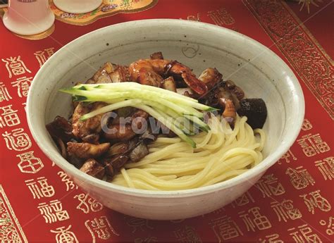 짜장면 자장면 짜장 중국집 Food 사진 이미지 일러스트 캘리그라피 시넝이작가