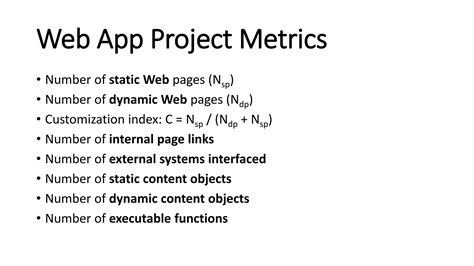 process and project metrics 1 pptx