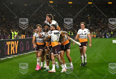 Nrl 2023 Gf Penrith Panthers V Brisbane Broncos Ezra Mam Try