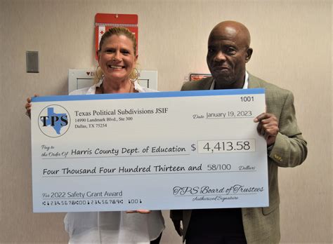 Congratulations Tps Safety Grant Recipient Harris County Department Of