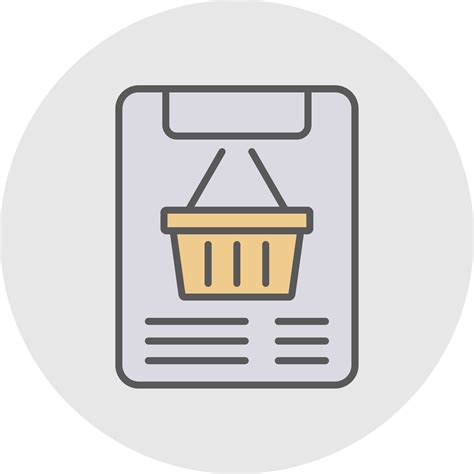 Purchase Order Line Filled Light Icon Vector Art At Vecteezy