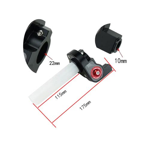 Alconstar Racing Aluminum Handle Throttle Grip Hand Grips 14 Quick