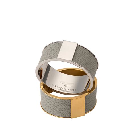 Jacques Italian Leather Napkin Ring Katharine Pooley