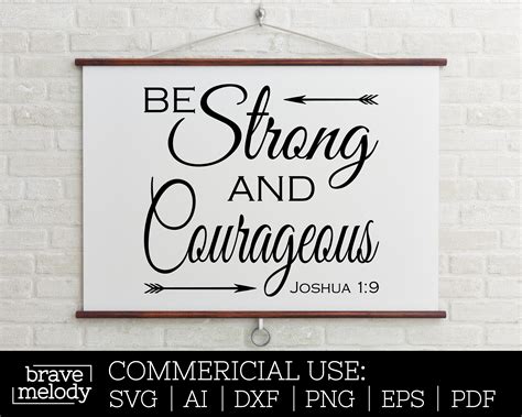 Be Strong And Courageous Christian Womens Tank Top Religious Etsy