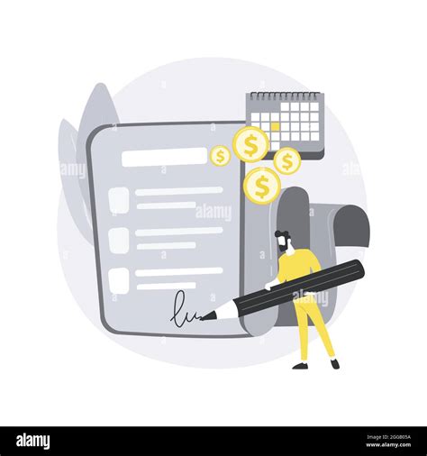Licensing Contract Abstract Concept Vector Illustration Stock Vector Image Art Alamy