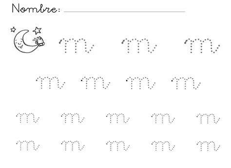 Fichas Grafomotricidad Letra M Manualidades A Raudales