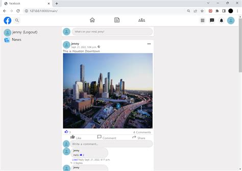 Github Johnpark Facebook Clone Project Django