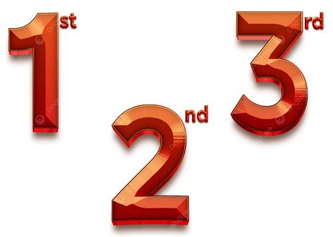 golden red 3d light first with second and third number first second