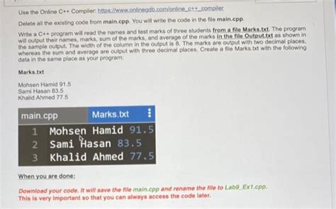 Solved A Use The Online C Compiler Chegg