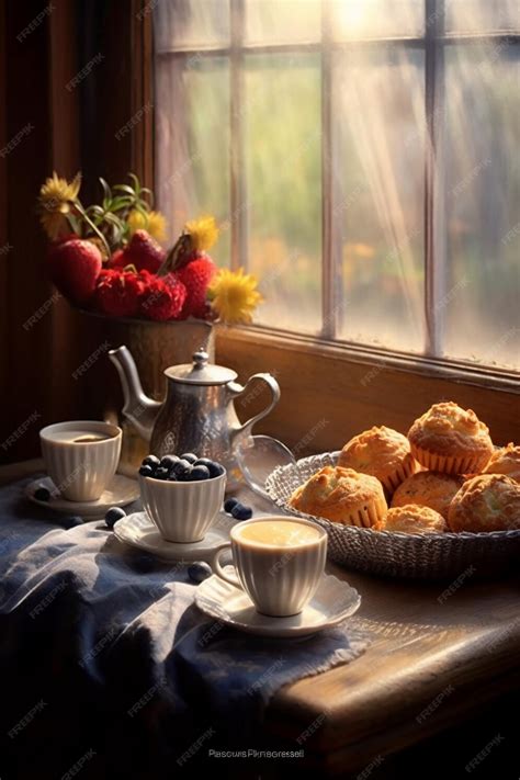 Premium Ai Image A Set Of French Pasteries