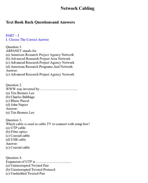 Samacheer Kalvi 12th Computer Applications Solutions Chapter 13 Network Cabling 2025