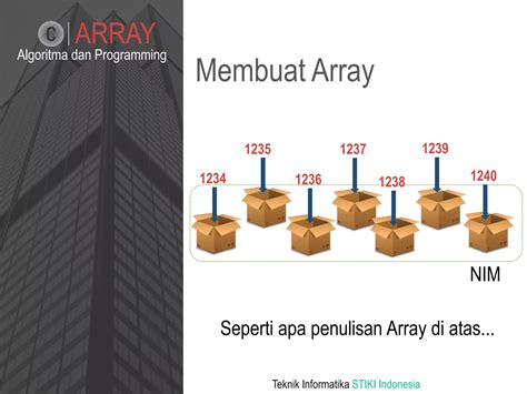 array dalam pemrograman pptx