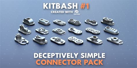 Simple Connector Kitbash 1 Blender Market