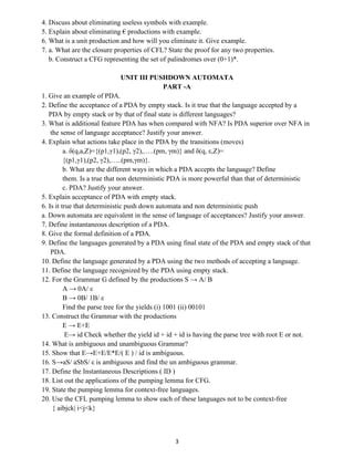 TOC Question Bank Pdf