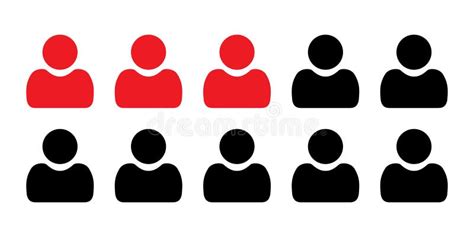 Persentage Infographic People Icon Vector Simple Statistic Human