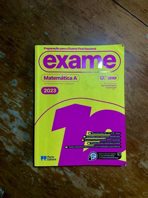 Livro De Preparação Para O Exame Final De Matematica Olivais • Olxpt