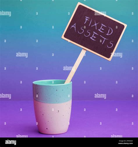 Conceptual Caption Fixed Assets Business Overview Long Term Tangible Piece Of Property Or