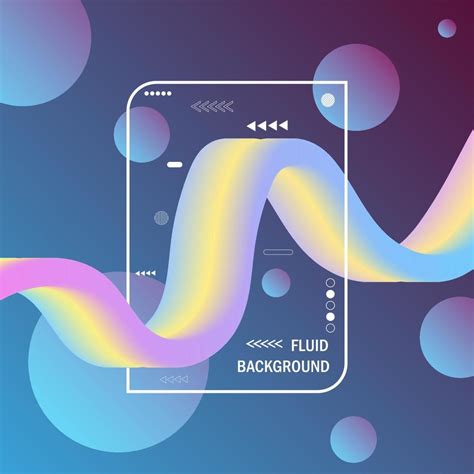 Abstract Fluid Wave Background Geometric Compositions With Gradient 3d Flow Shape Innovation