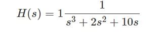 Solved This Is Open Loop Transfer Function A Take The Unity Chegg