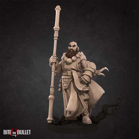 3d Printable Hero Monk 2 Versions By Bite The Bullet