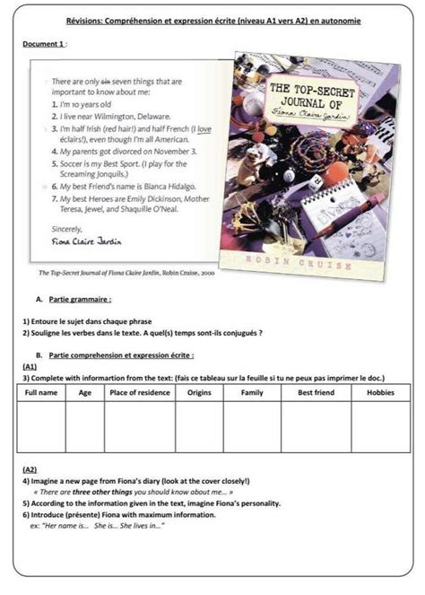 Bonjour Jai Besoin De Votre Aide Pour Cet Exercice English Workbook