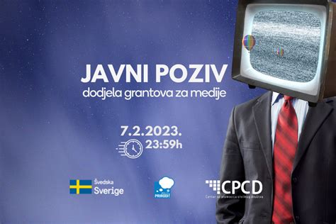 Javni Poziv Dodjela Grant Sredstava Za Medije Civilno Drustvo