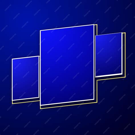 Premium Vector Square Photo Collage Blank Frames Background Template Design