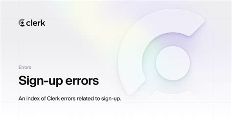 Errors Sign Up Errors