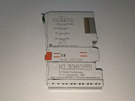 Beckhoff KL Oszilloskop Klemme Kanal Us Bit K Bus Lagernd