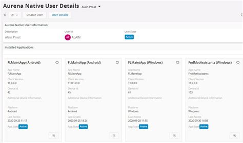 Aurena Native User Details Technical Documentation For Ifs Cloud