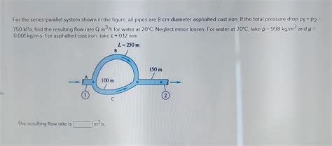 Solved For The Series Parallel System Shown In The Figure