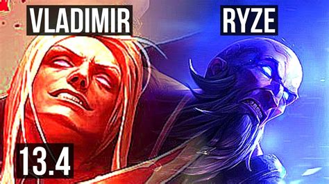 VLAD Vs RYZE MID Games Godlike Rank Vlad KR Grandmaster YouTube