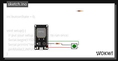 Push Button Wokwi ESP STM Arduino Simulator