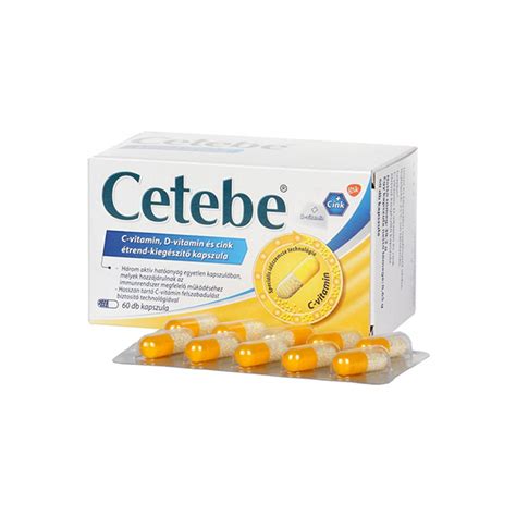 Cetebe C Vitamin Cink D Vitamin Kapszula 60x Netmedical Hu