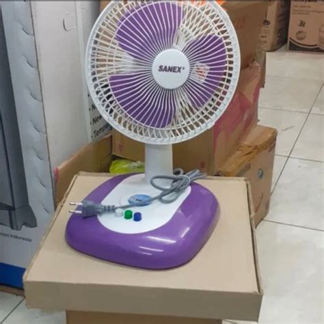Kipas Angin Meja Listrik 8 Inch Asli Sanex Bisa Putar Kiri Kanan