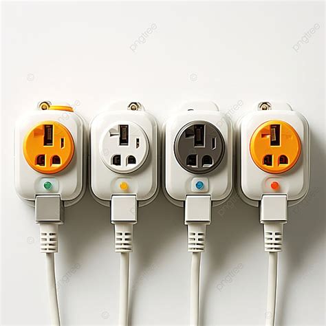 4 Usb Sockets With Yellow Background Luck Multi Tap Switch